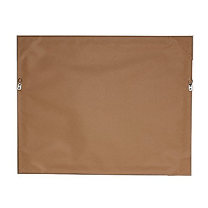 DesignOvation Beatrice Framed Magnetic Dry Erase Monthly Calendar, 23x29, Rustic Brown