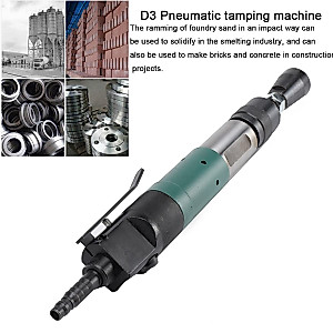 Pneumatic Tamper ECUTEE Pneumatic Rammer D3 Earth Sand Rammer Machine Tamper Air Hammer Sander Handheld Pneumatic Tamping