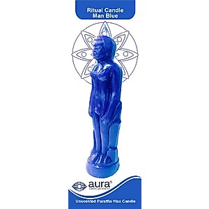 1 Piece Aura Figure Candle Blue Man Vela Figura Hombre Azul 7.50