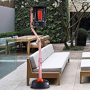 YAOJIA Outdoor Heaters Liftable Patio Heater, Commercial Outdoor Propane Gas Heater, Quiet & Fast Heat Garden Heating Lamp, Height Adjustable Heating Stove