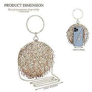 UBORSE Women Clutch Bag Vintage Crystal Beaded Evening Bag Rhinestone Clutch Evening Purse for Wedding Cocktail Party