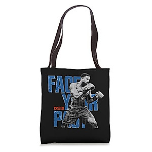 Adonis Creed Face Your Past blue typography Tote Bag