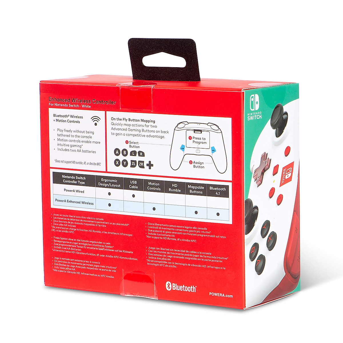 PowerA Enhanced Wireless Controller for Nintendo Switch - White