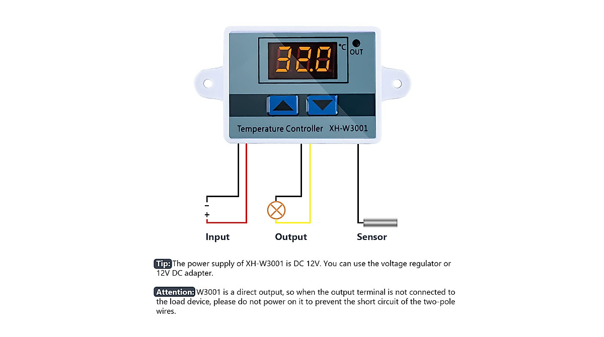 4 PCS XH-W3001 Programmable Thermostat Controller