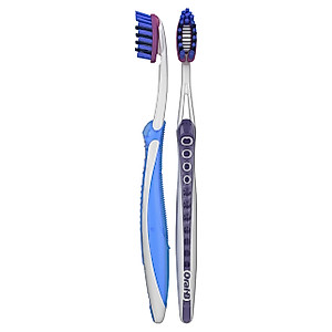 Oral-B 3D White Luxe Pro-Flex 38 Medium Manual Toothbrush Twin Pack, 2 Count