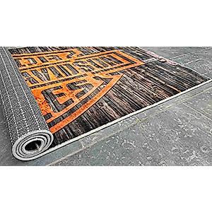 Harley Rug, Area Rugs for Living Room, Bedroom Rug, Home Decor Rug, Harley Davidson Gifts, Carpet, Rug, Modern Rug, Popular Rug,Themed Rug Hrly14.1 (31”x59”)=80x150cm