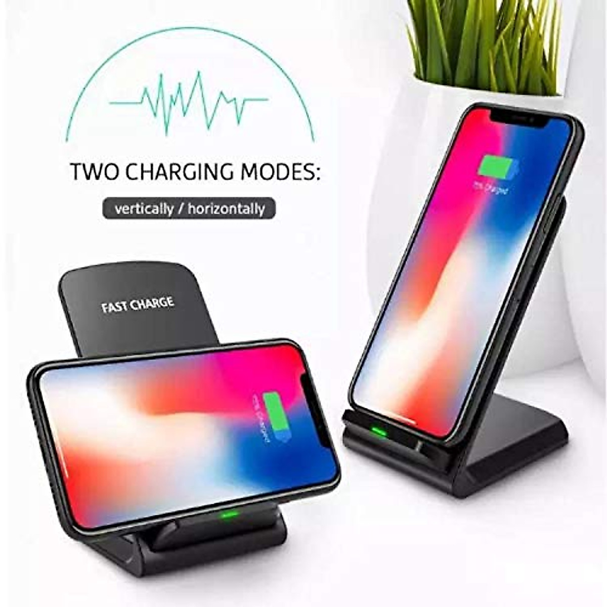 BoxWave Charger Compatible with Xiaomi Mi 10 Ultra - Wireless QuickCharge Stand (10W), No Cord; no Problem! Charge Your Phone with Ease! - Jet Black