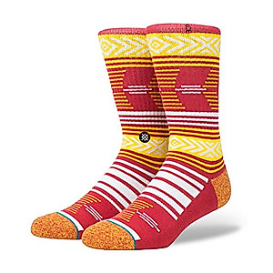 Stance Men's Mazed Trojans Socks,Large,Cardinal