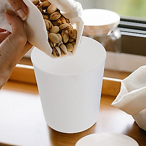 STOBAZA Ice Cream Pint Containers Freezer Storage Tubs with Silicone Lids for Ice Cream, Sorbet, Yogurt and Soup, Reusable Ice Cream Containers for Meal Prep，2.64 x 2.64 x 3.15 inches