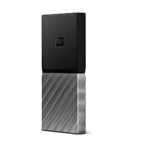 WD 256GB My Passport SSD Portable Storage - USB 3.1 - Black-Gray - WDBK3E2560PSL-WESN