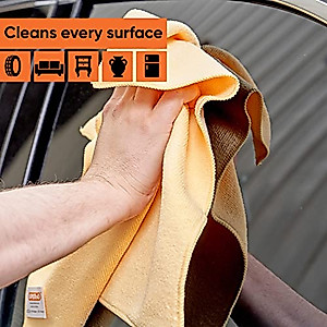Superio Microfiber Cleaning Cloth 16x16 Highly Absorbent Cleaning Rags for House, Kitchen, Bathroom ,Car 3 Pack Multi Color Coded Multi-Purpose Streak-Free lint-Free Towels