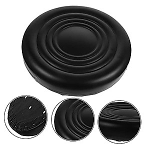 Homoyoyo 2pcs Round Stool Noodles Stainless Steel Seats Chair Round Stool Seat Replacement Canteen Stool Seat Bar Chair Supply Stool Chair Cover Counter Stool Seats Leather Kit Sponge Part