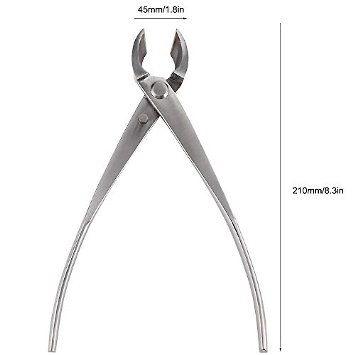 FECAMOS Knob Branch Cutter, Knob Bonsai Cutter Strong Tenacity Branch Cutter Ergonomic Handles for Cutting Bonsai Tree Burl for Making Circular Cocave Incision