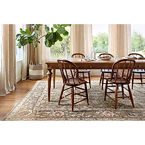 Loloi Chris Loves Julia x Rosemarie Collection ROE-01 Area Rug 7'-10" x 10' Sage/Blush Rectangular