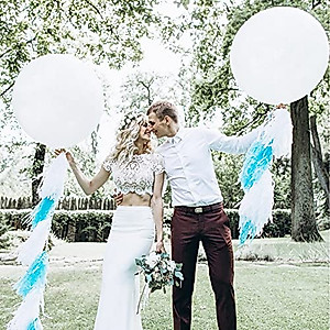 15pcs Latex Big Balloons 24 Inch White Large Balloons Giant Heavy Duty Balloons for Wedding Baby Shower Birthday Party New Year's Day Decorations