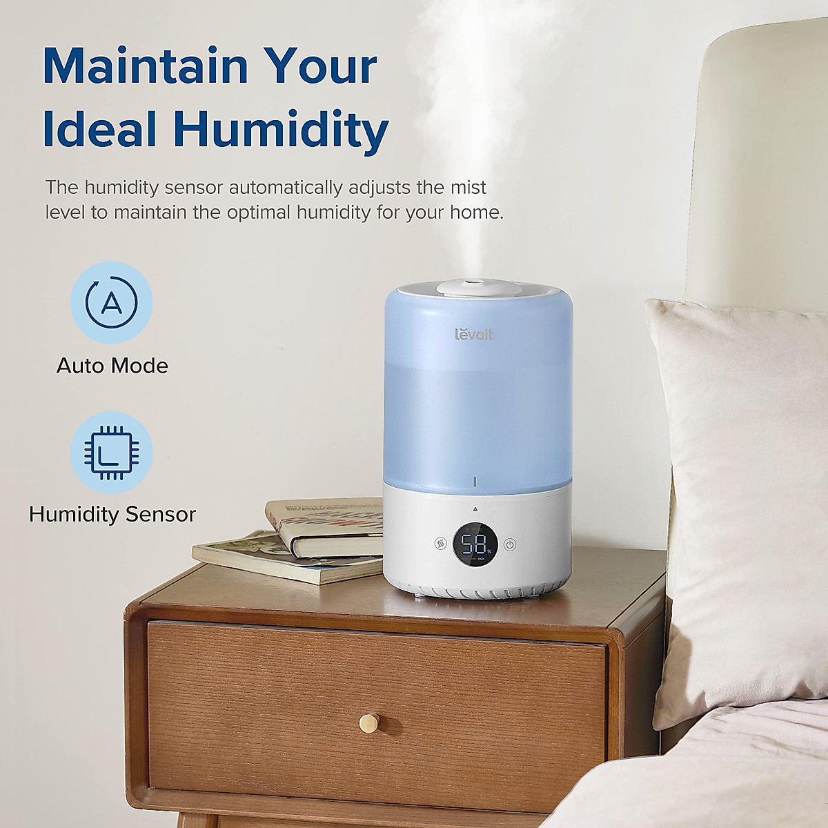 LEVOIT Smart Humidifiers for Home and Bedroom (Dual 200S) + (Classic 200S)