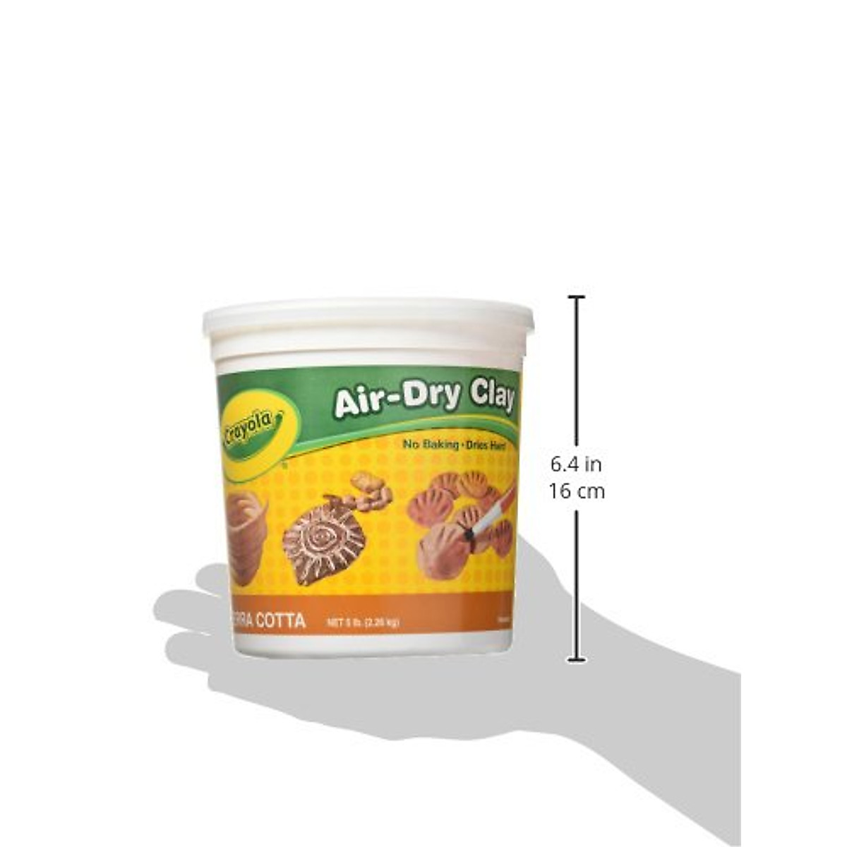 Crayola Air Dry Clay for Kids (5lbs), Reusable Bucket of Terra Cotta Clay for Sculpting, Bulk Arts and Crafts Supplies, Ages 3+