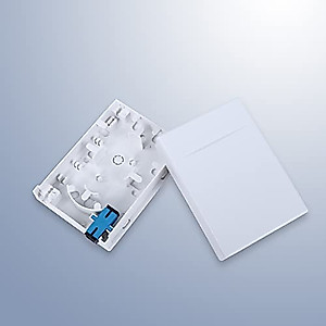 PNGKNYOCN Fiber Optic Terminal Junction Box 2 Ports Fiber Panel Desktop Box for FTTH, Optical SC/UPC Connectors