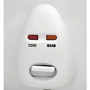 Continental Electric CE23201 6 Cooker, uncooked rice, 3-Cup (Cooked), White