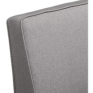 Christopher Knight Home Dejon Modern Fabric Loveseat, Gray / Matte Black Dimensions: 30.00”D x 50.00”W x 32.20”H