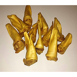 HDP Large Lamb Ears Made in USA, Smoked, Pack of 50