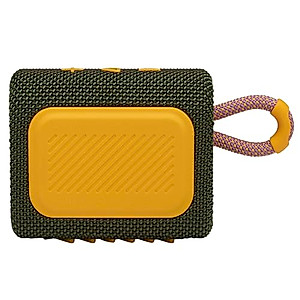 JBL Go 3: Portable Speaker with Bluetooth, Built-in Battery, Waterproof and Dustproof Feature - Green