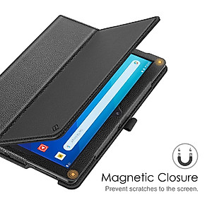 Fintie Case for Onn. 10.1" Tablet Pro (Model: 100003562), Premium Vegan Leather Folio Protective Stand Cover with Pencil Holder for Onn 10.1 inch Pro Tablet - Black