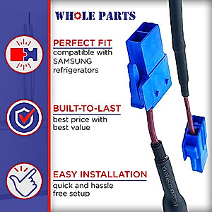 Whole Parts DA47-00244W Refrigerator Defrost Heater Assembly - Replacement and Compatible with Some Samsung Refrigerators - Non-OEM Samsung Appliance Parts & Accessories - 2 Yr Warranty