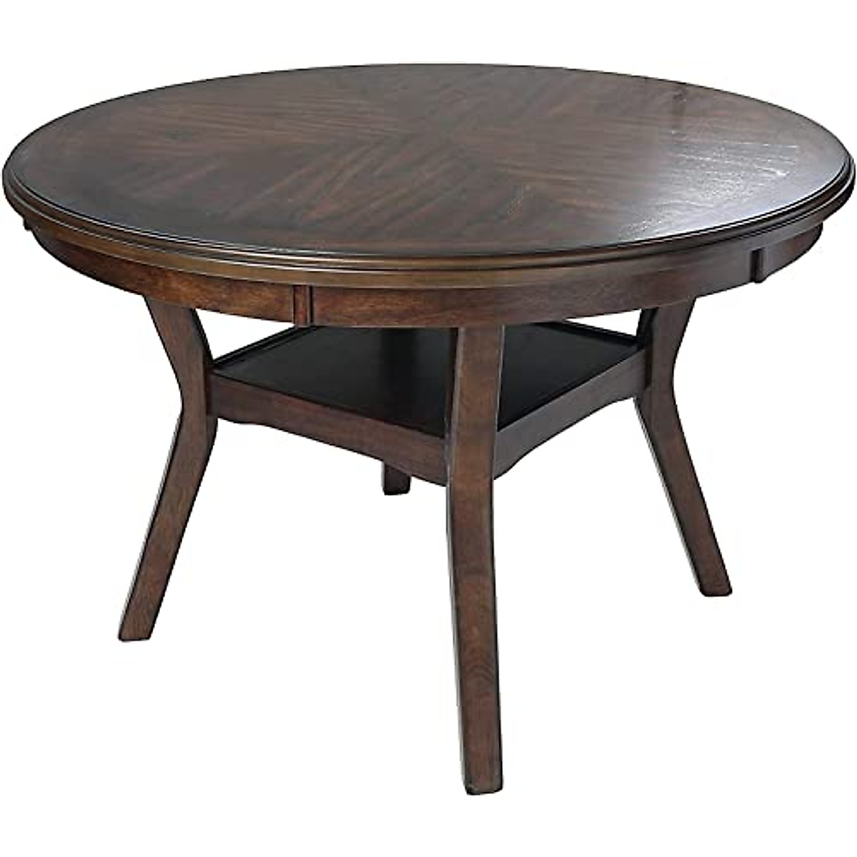 New Classic Furniture Mitchell 5-Piece Dining Set with 1 Table and 4 Chairs, Brown Cherry