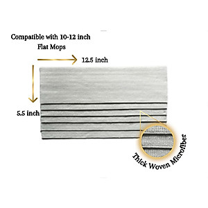 Microfiber Mop Pads Shark Compatible (12" 25 Pack) Steam and Spray Mop S1000 S1000A S3101 S3250 S3251 SK140 SK141 SK410 SK435CO SK460