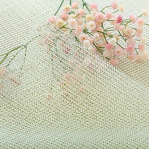 Xrrxy Anti Slip PVC Tablecloth Underlay Adjustable in Size Foam Mat Tea Table Cloth Anti-Skid Rug Pad Gripper Table Mat,White (200 140cm/79 55inch)