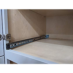 29'' Width Cabinet Roll Out Tray Wood Pull Out Tray Drawer Box Kitchen Cabinet Organizer, Cabinet Slide Out Shelves, Include Side Mount Drawer Tracks Glides Wood Spacers -DIY (Fit RTA Face Frame B33)
