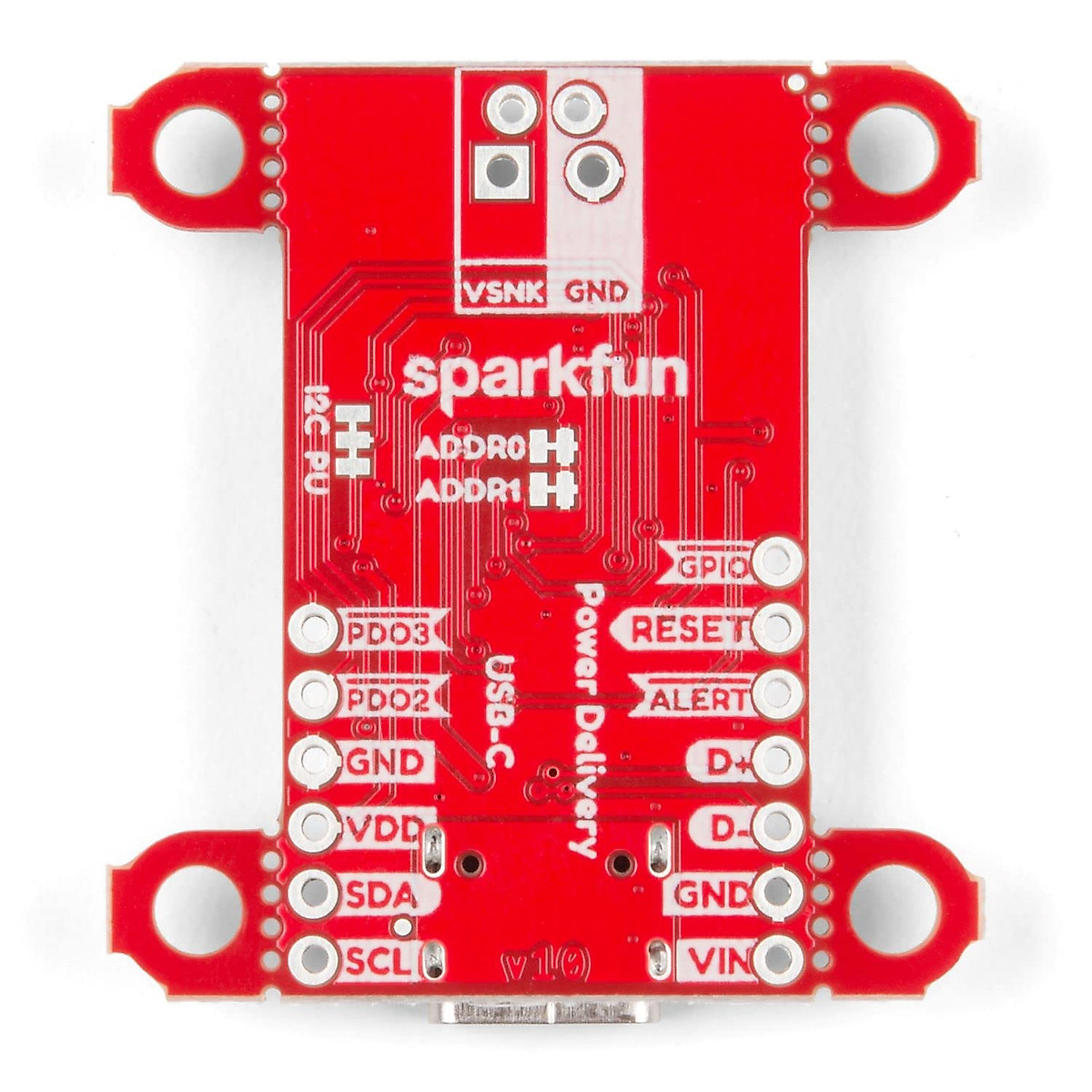 SparkFun Power Delivery Board - USB-C (Qwiic) Effectively Manage Power Distribution Achieve Higher voltages 5-20V Up to 100W of Power Output Current up to 5A Reversible USB-C Connection No Soldering