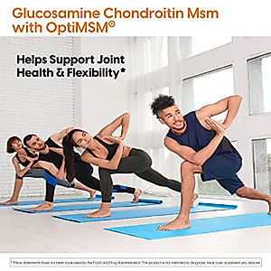 Doctor's Best Glucosamine Chondroitin Msm with OptiMSM Capsules, Supports Healthy Joint Structure, Function & Comfort, Non-GMO, Gluten Free, Soy Free, 120 Count (Pack of 1)