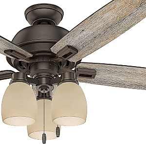 Aspen Creative Corporation Aspen Creative 23159-4 Transitional Amber Ceiling Fan Shade, 2-1/4" Fitter, 4-1/2" Diameter x 4-7/8" Height, 4 Pack Replacement Glass, SCAVO
