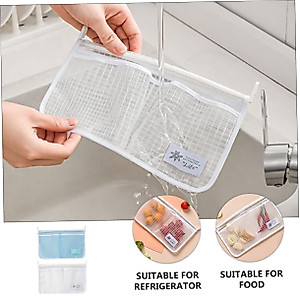 SOLUSTRE Fridge Shelf Organizer 2pcs Refrigerator Storage Bag Sideboard Pp Mesh Refrigerator Bag