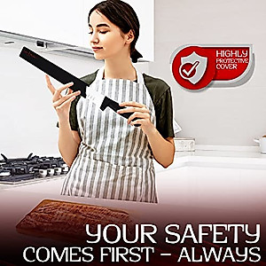 KnifeGuard for Meat/Fish Slicing Knife Blades up to 14 Inches, Fits Perfectly For Light ‘n’ Mighty 12 and 14 Inch Blade Slicing Knives. Will Keep Your Knife Edge Sharp Longer.