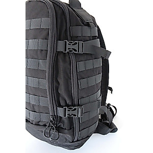 Hanks Surplus Military 26L ILBE Style Tactical Assault Patrol Molle Backpack (BLACK)