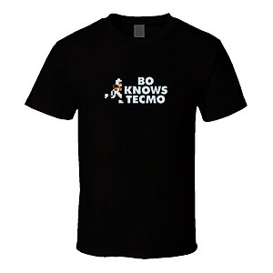 Bo Jackson Bo Knows Tecmo Bowl T Shirt - Black M Black