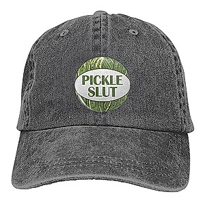 Cowboy Hat Boven Hat Trucker Dad Gift Adjustable Buckle Closure Pickle Slut Logo 1 Casquette Unisex Deep Heather