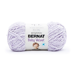 Bernat Baby Velvet Lilac Blooms Yarn - Pack of 10.5oz/300g - Polyester - #4 Worsted (Medium) - 492 Yards - Knitting & Crochet