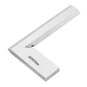 Woodworking jig tool Stainless Steel Bladed 90 Degree 63x40 100x63 160x100mm 200x125m Angle Try Square Ruler Bevel Edge Square Gauge edge angle ruler The most suitable woodworking tools (Color : 80x5