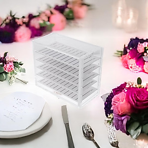 Cabilock 5 Box lash trays for lash extensions Eyelash curler portable Acrylic drawer false eyelash case artificial Organizer Storage eyelash container Storage Box household