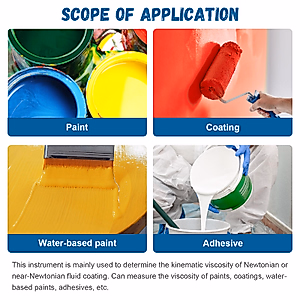 Saladulce Viscometer Flow Cup Viscosity Cup Viscometer Ford Cup #4 Flow Viscosity Viscometer for Paint Varnish Lacquer Inks