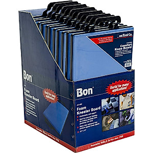 Bon Tool 12-604 24" X 14" Foam Kneeler Board Soft Washable Chemical Resistant Kneeling Pad/Cushion For Concrete, Carpet, Tile, Gardening- Blue