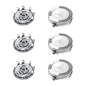 FLN SH50/52 Replacement Heads for Series 5000, Razor Blades Lift and Cut Sharp No Pulling Hair Shaver Heads Easy Install