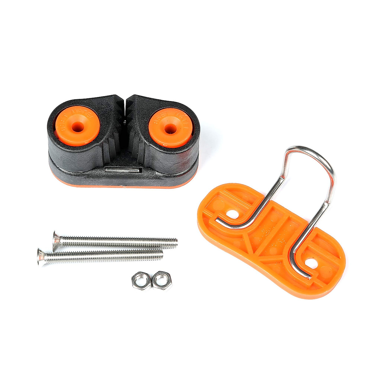 Mxeol Kayak Rope Cleat for Sailboat Hardware Hunting Climbing Sticks Cam Cleats Fast Entry Maximum for Line Sizes 5/8 Inch (W/Leading Ring)