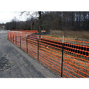 Electriduct Plastic Construction Fencing 250 Feet Orange Netting Barrier Safety Mesh Snow Fence Roll