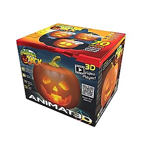 ANIMAT3D Jabberin' Jack Talking Animated Pumpkin with Built in Video Projector & Speaker Plug'n Play