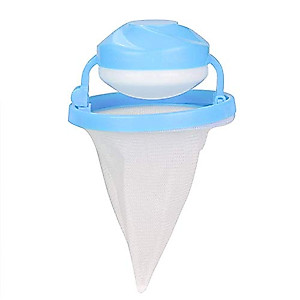 Floating Lint Mesh Bag Pet Hair Collector Laundry Filter Bag for Washing Machine Washer Lint Catcher,Hair Filter Net Pouch(Blue)